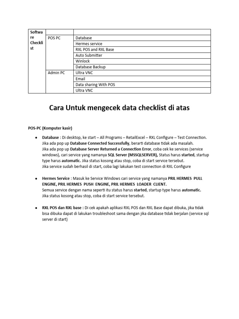 Guideline CheckList | PDF