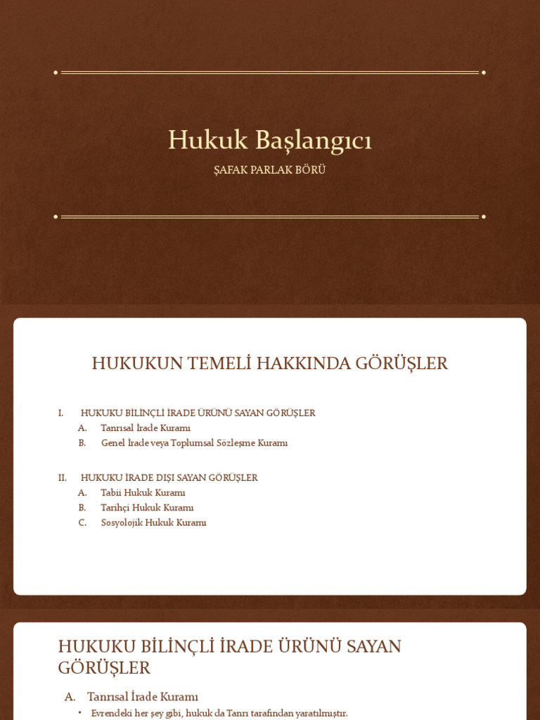 I.doÌ Nem-14.hafta - Hukukun Temeli HakkÄ Nda GoÌ Ruì Sì Ler | PDF