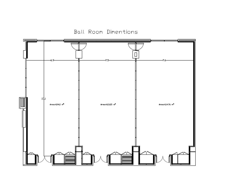 Ballroom Dimentions Model | PDF