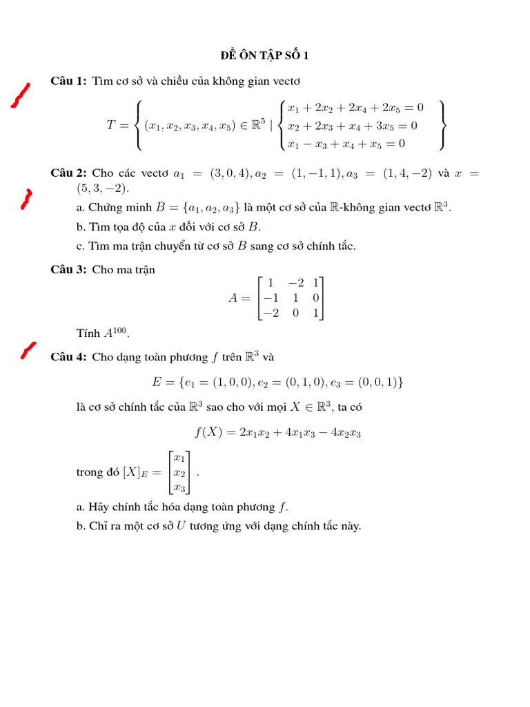 (BHT CNPM) DSTT - Ôn tập - 2023 - de1 | PDF