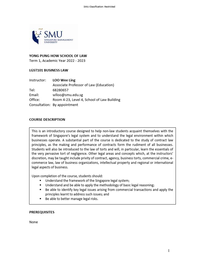 LGST101 - Loo Wee Ling | PDF | Misrepresentation | Academic Dishonesty