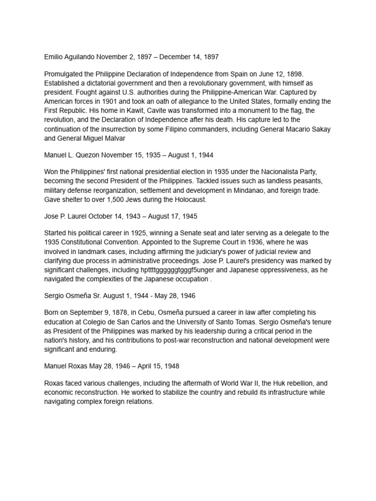 UC Project | Download Free PDF | Corazon Aquino | President Of The ...