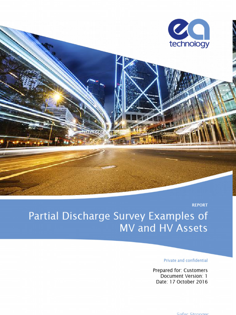EA Technology - Partial Discharge Survey Examples of MV and HV Assets ...