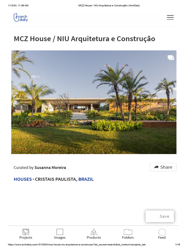 MCZ House - NIU Arquitetura e Construção - ArchDaily | PDF | Art ...