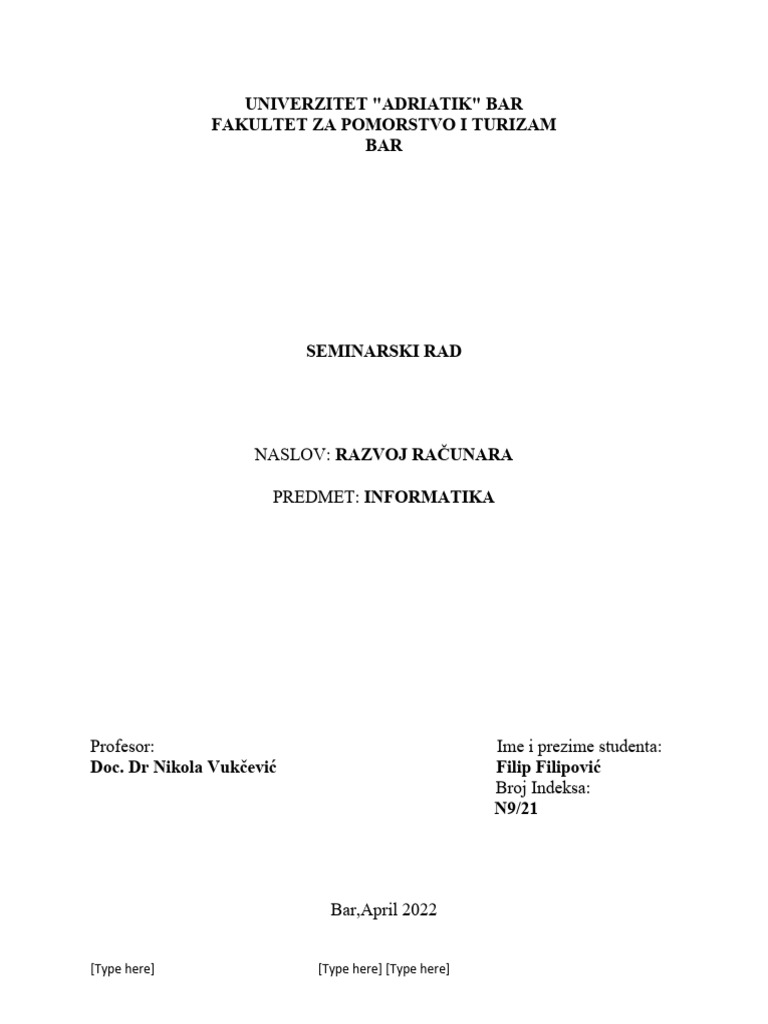 Filip Filipovic | PDF