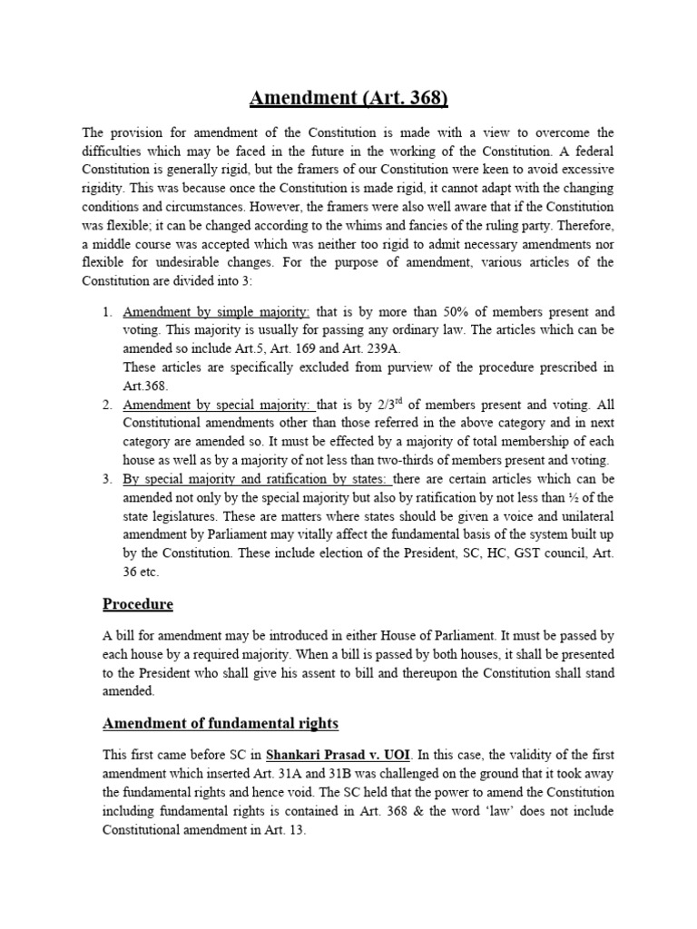 Amendment | PDF | Separation Of Powers | Common Law