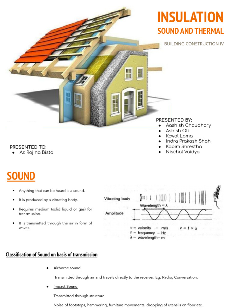 Study of Insulation - Sound and Thermal | PDF | Heat Transfer ...