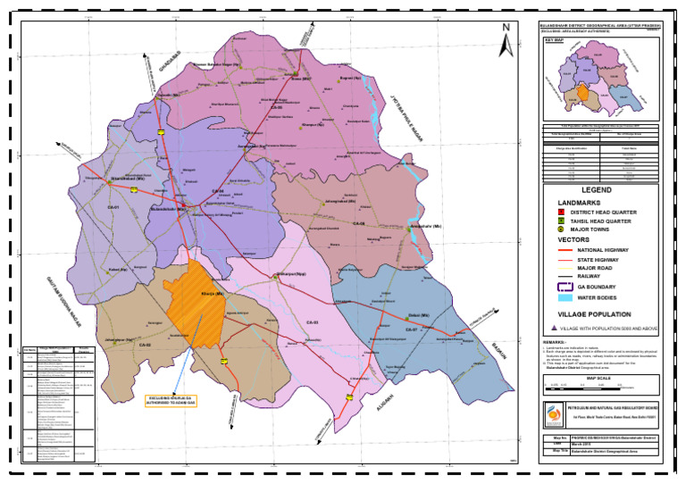 Bulandshahr Updated District Map | PDF