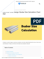 Busbar Selection Chart | PDF | Power Engineering | Electromagnetism