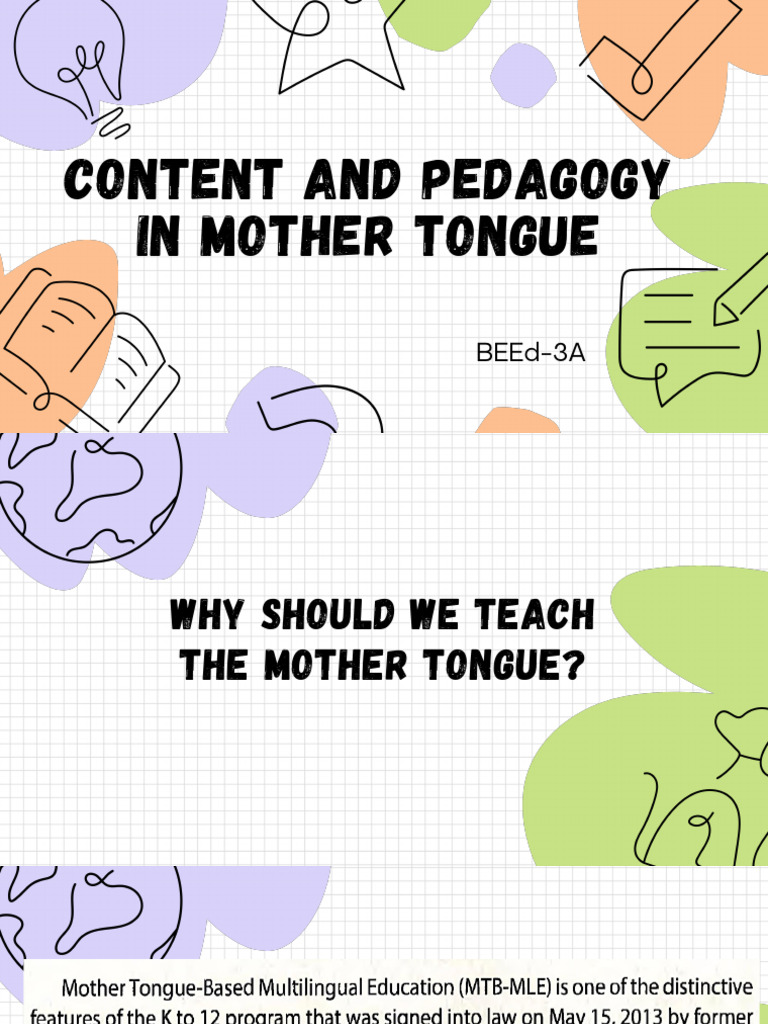 Mother Tongue-Based Education in K-12 | PDF | Linguistics | Phonology