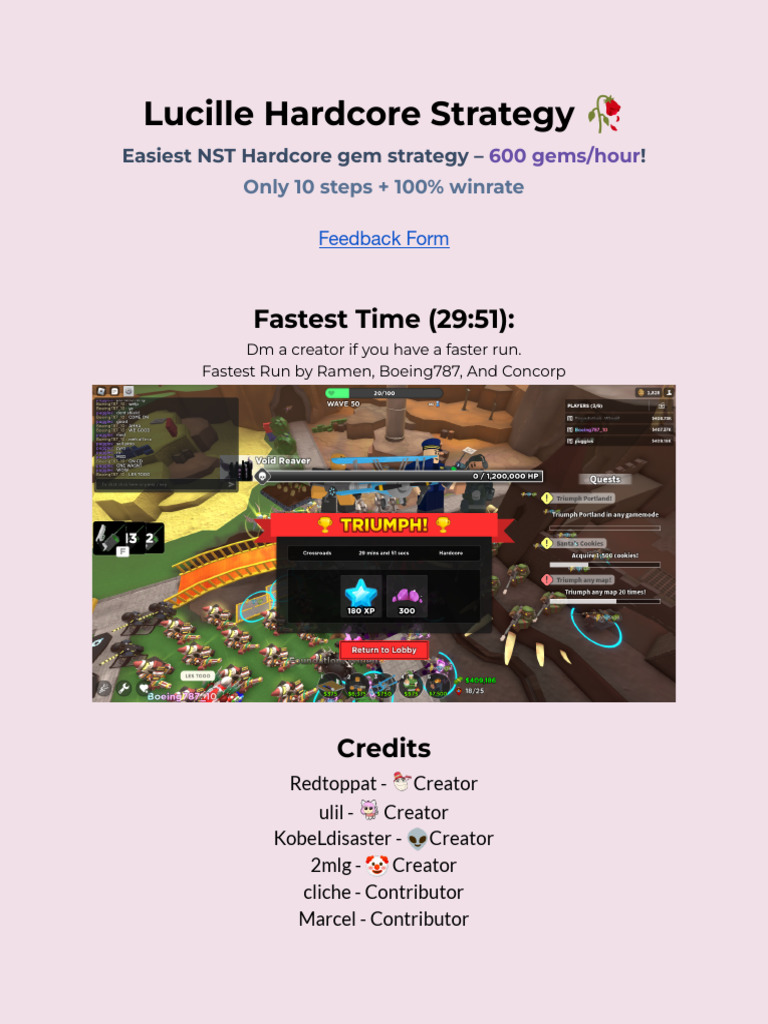 Lucille Hardcore Strategy | PDF