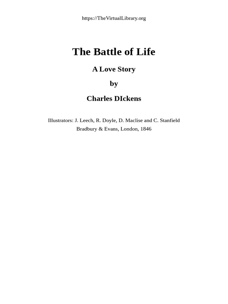 The Battle of Life - Charles Dickens PDF | PDF | The Doctor (Doctor Who)