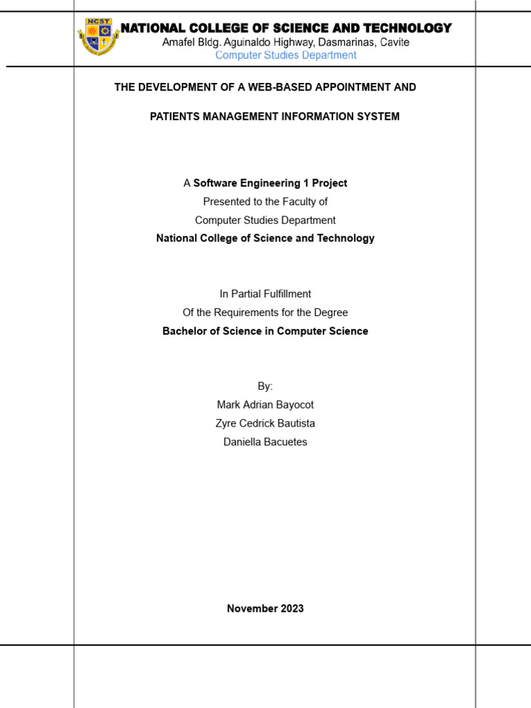 Web-Based Patient Management System | PDF | Health Care | Return On Investment