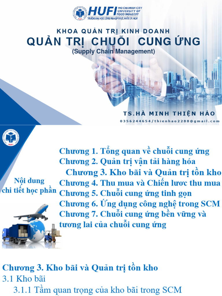 Chương 3 Kho bãi và Quản trị Tồn kho | PDF