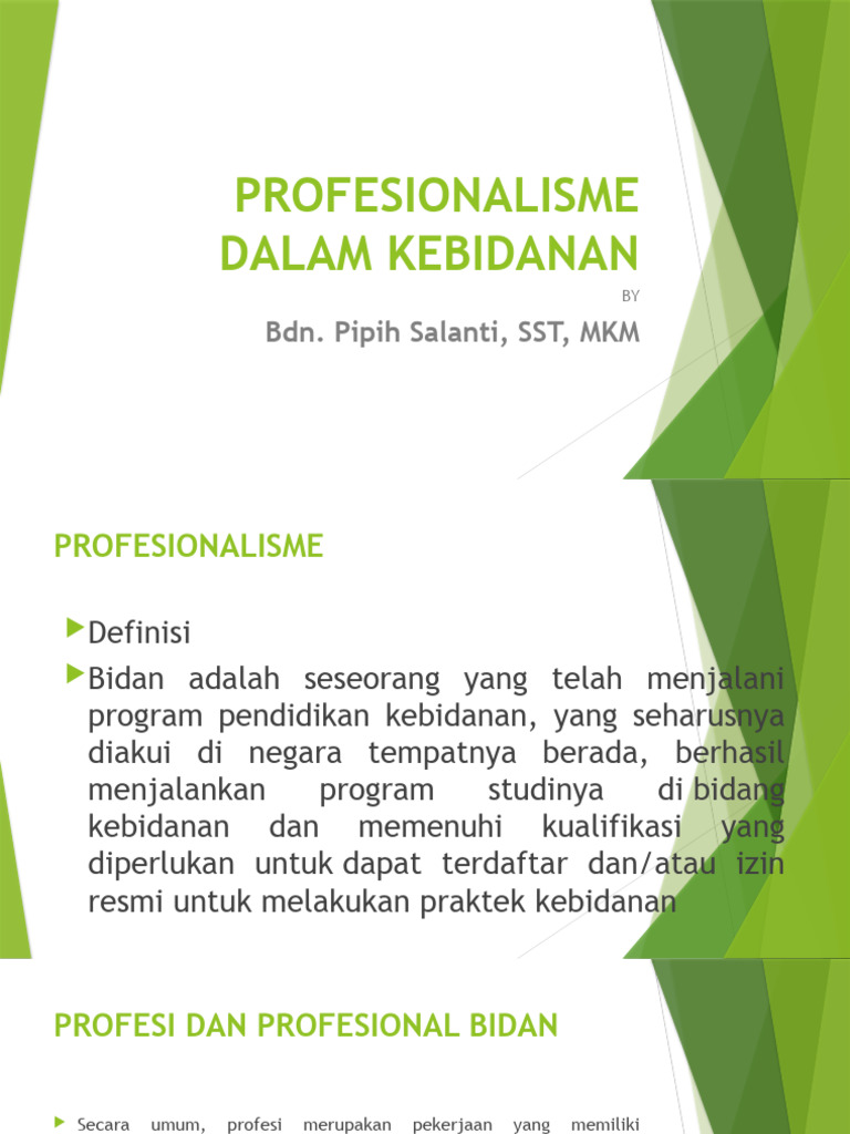 Profesionalisme Dalam Kebidanan | PDF Profesionalisme Dalam Kebidanan | PDF