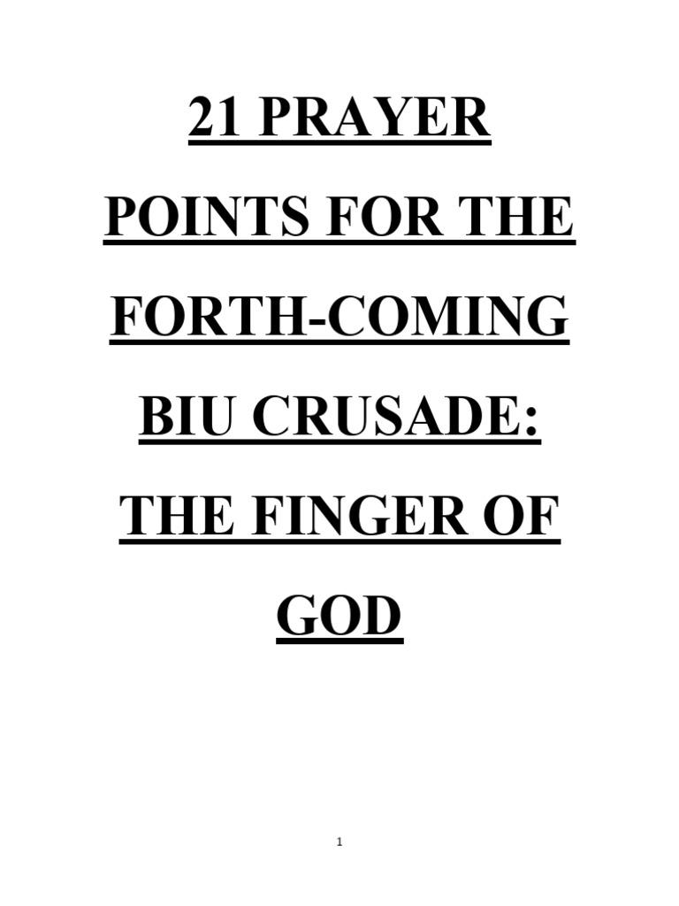 21 Prayer Points For The Forth | PDF | Paul The Apostle | Saint Peter