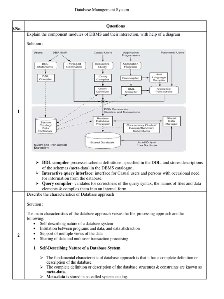 DBMS 1 | PDF | Databases | Data Model