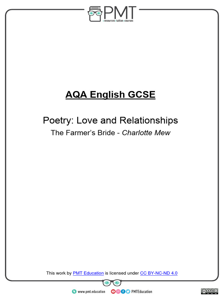 The Farmer's Bride - Charlotte Mew | PDF