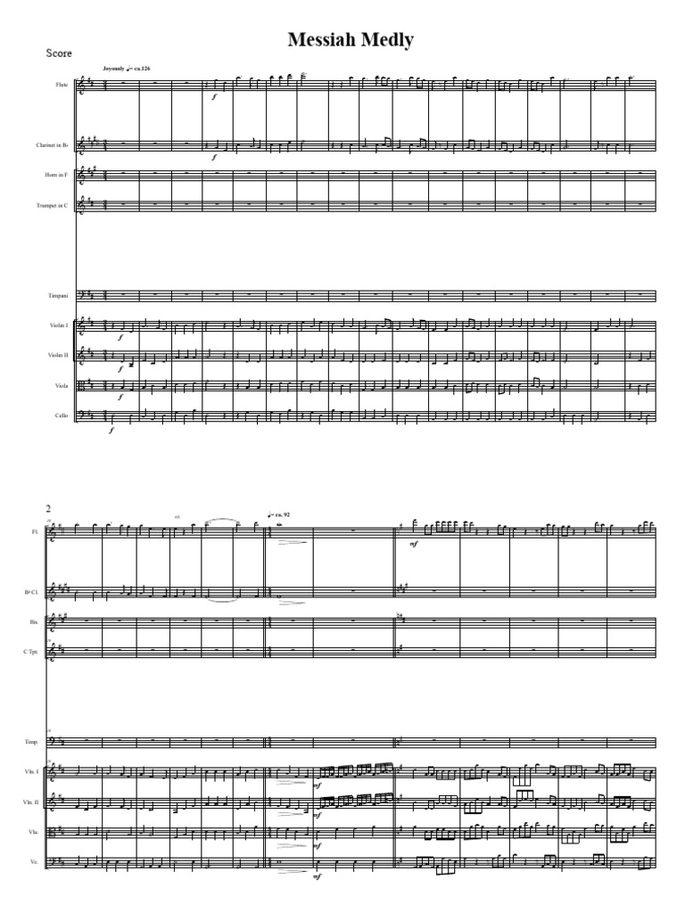 메시아메들리 (Messiah Medley) | PDF