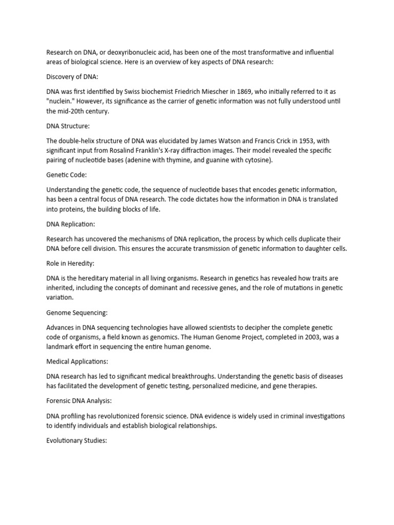 DNA | PDF | Dna | Genetics DNA | PDF | Dna | Genetics
