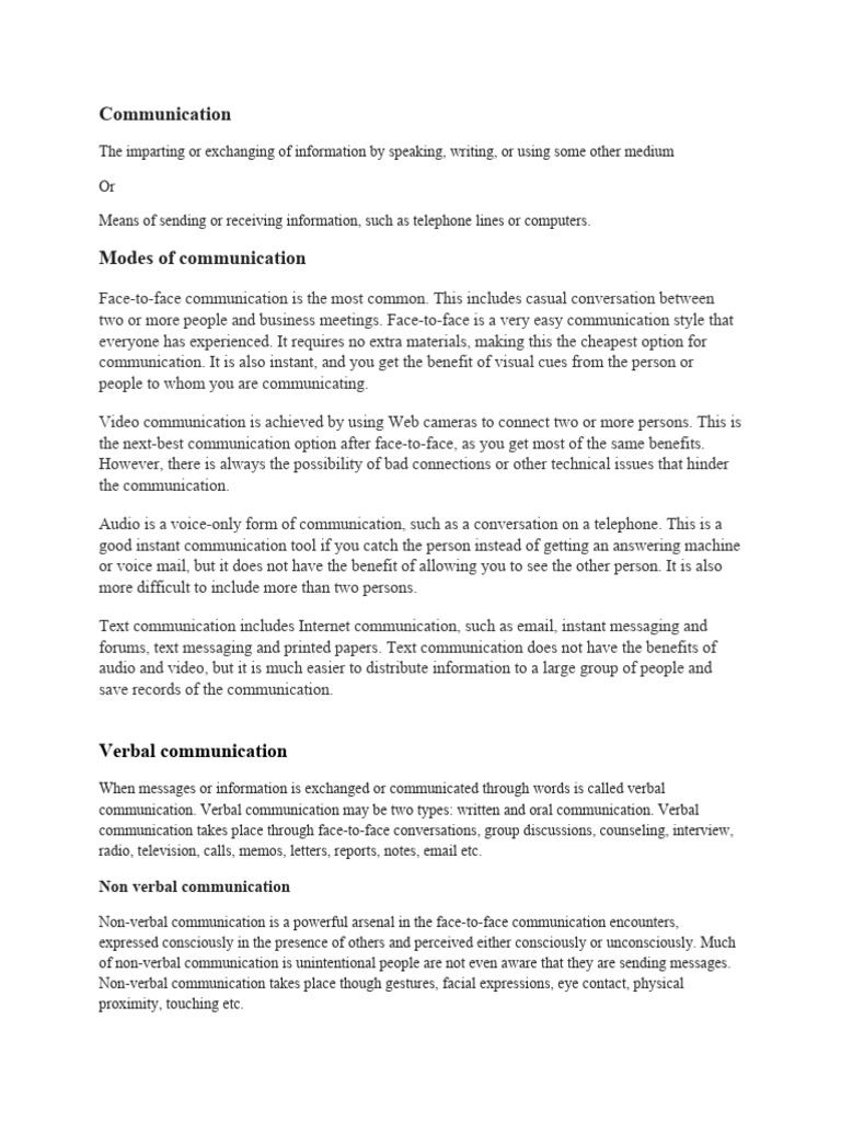 Week 01 | PDF | Communication | Nonverbal Communication Week 01 | PDF | Communication | Nonverbal Communication
