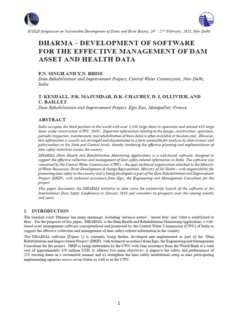 DHARMA-software-4-79 INCOLD 2020 | PDF | Asset Management | Risk