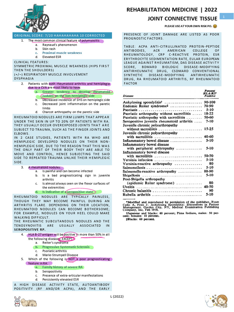Rehab Finals | PDF | Causes Of Death | Medical Specialties