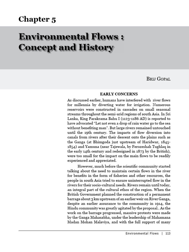 E Flow ch5 | PDF | River | Ecology