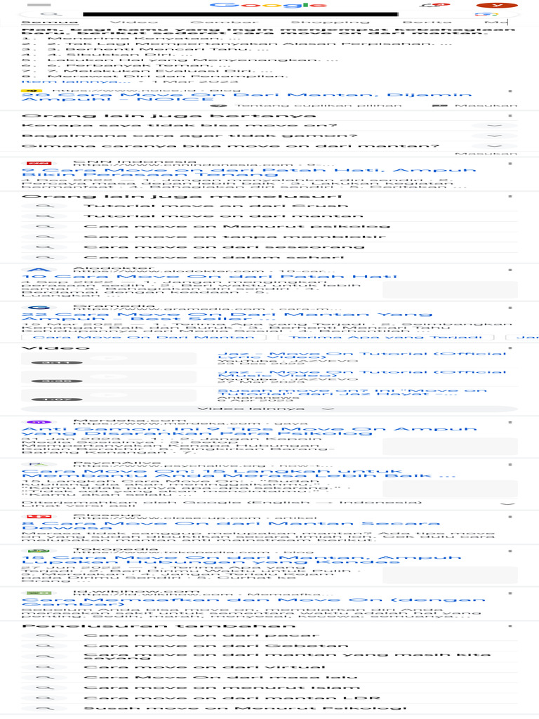 Tutorial Move On - Penelusuran Google | PDF | Pengembangan Diri