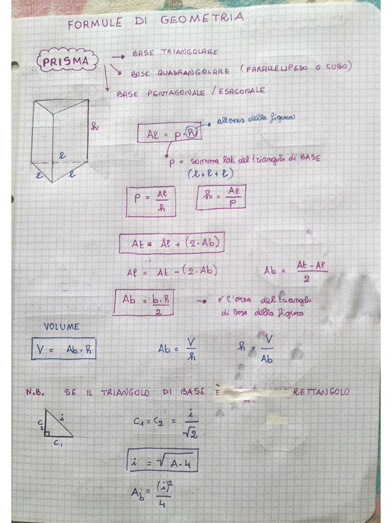 Formule Dei Prismi | PDF