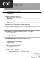Exothermic and Endothermic Reactions - Worksheet | PDF | Chemical ...