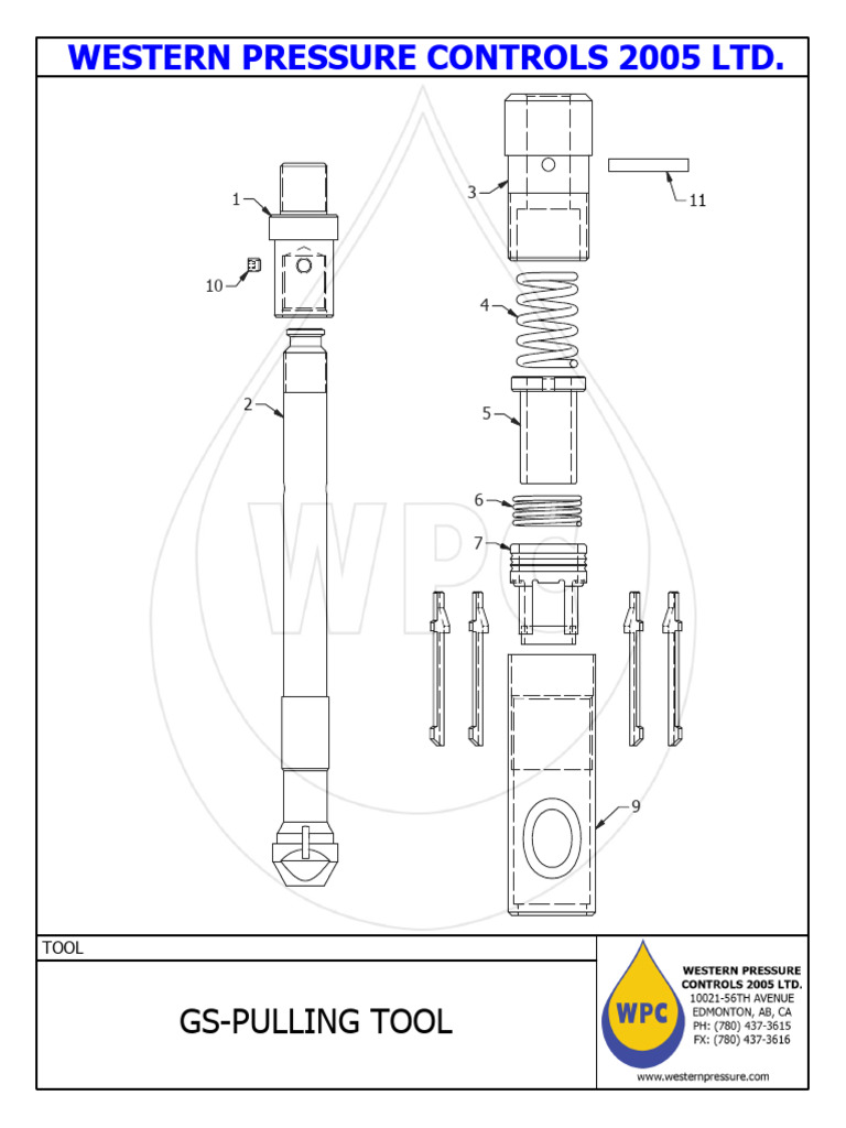 Western Pressure Controls 2005 LTD.: Gs-Pulling Tool | PDF