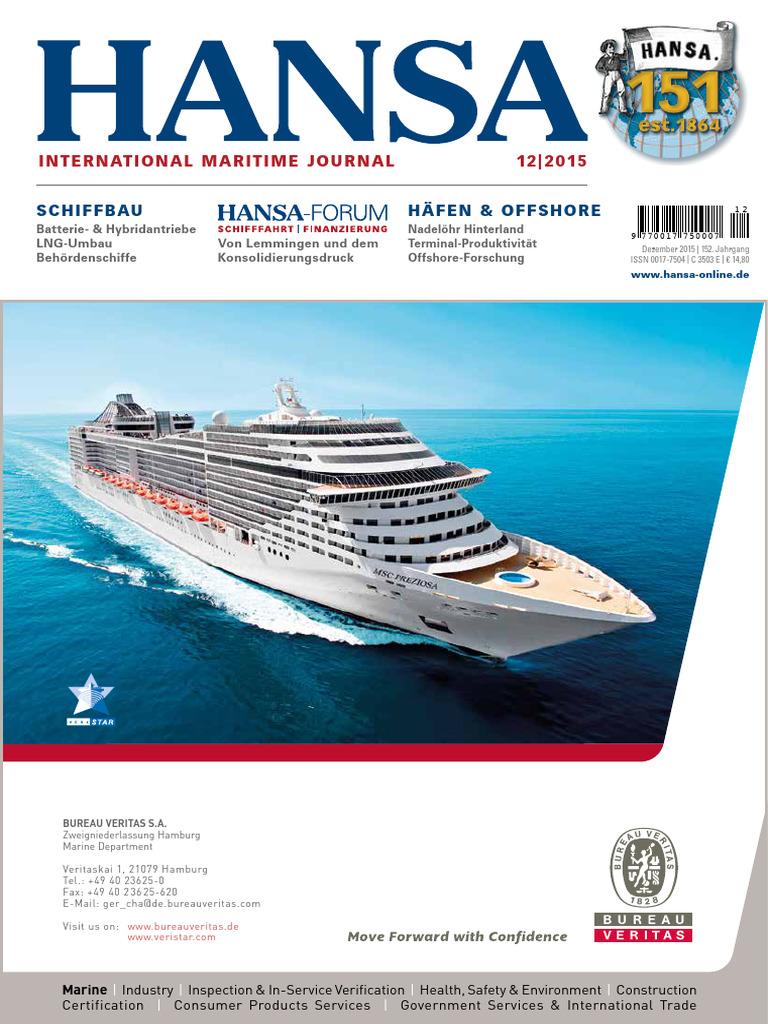 Hansa - 2015.12 | PDF | Shipping