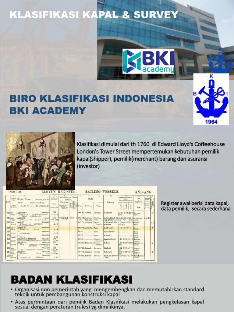 Klasifikasi Kapal & Survey BKI | PDF | Ships | Tonnage