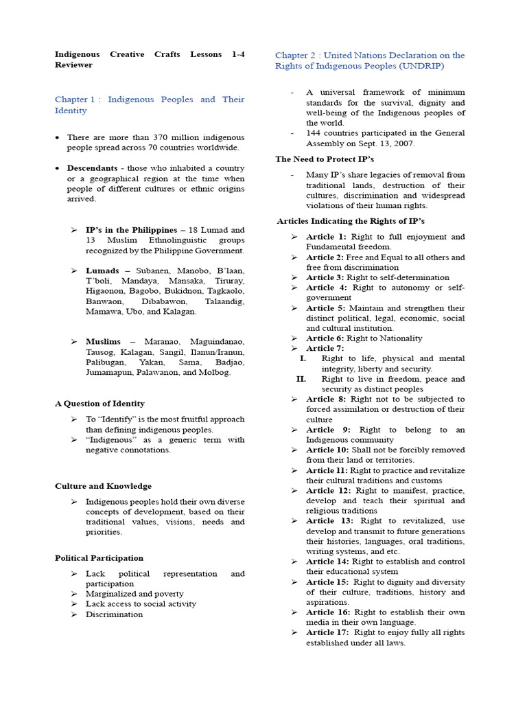 Midterm Reviewer - Incomplete-1 | PDF | Traditions | Indigenous Peoples