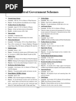 List of Major Social Welfare Schemes in India | PDF | Government ...