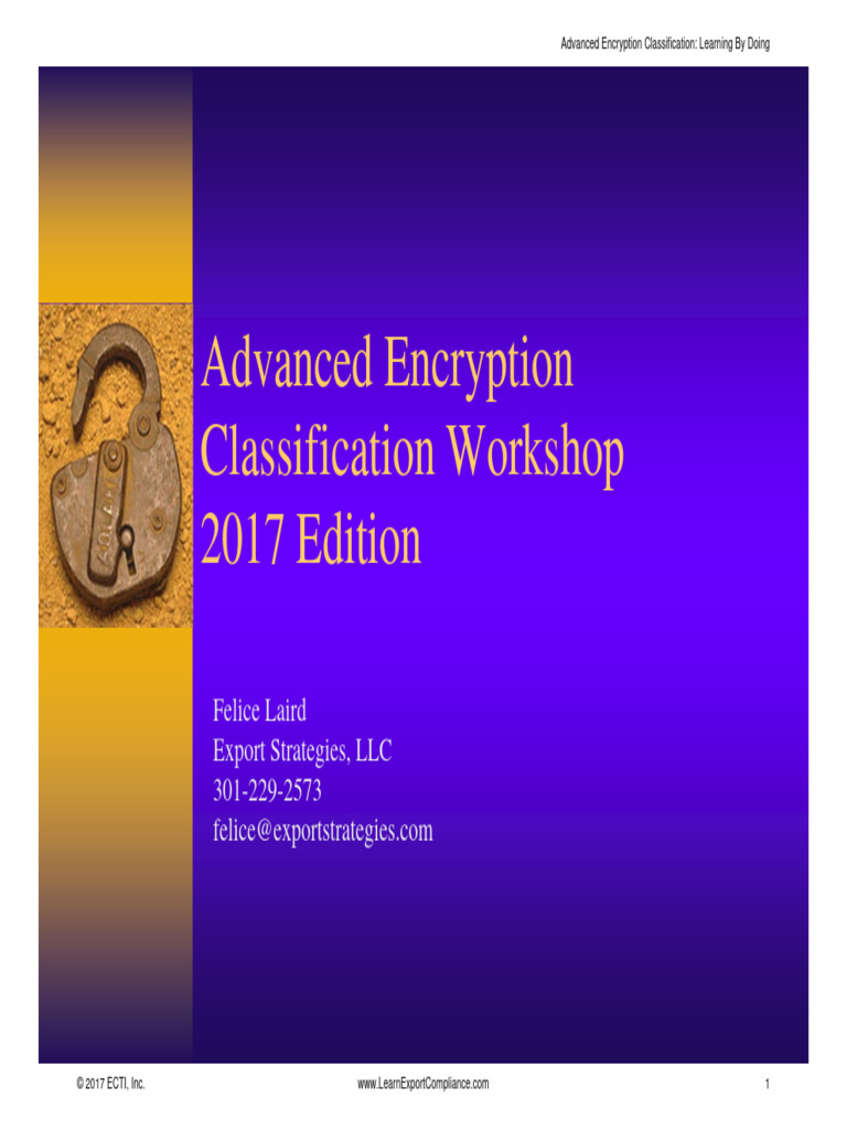 Advanced Encryption Classification Presentation-Small | PDF | Cryptography | Transport Layer ...