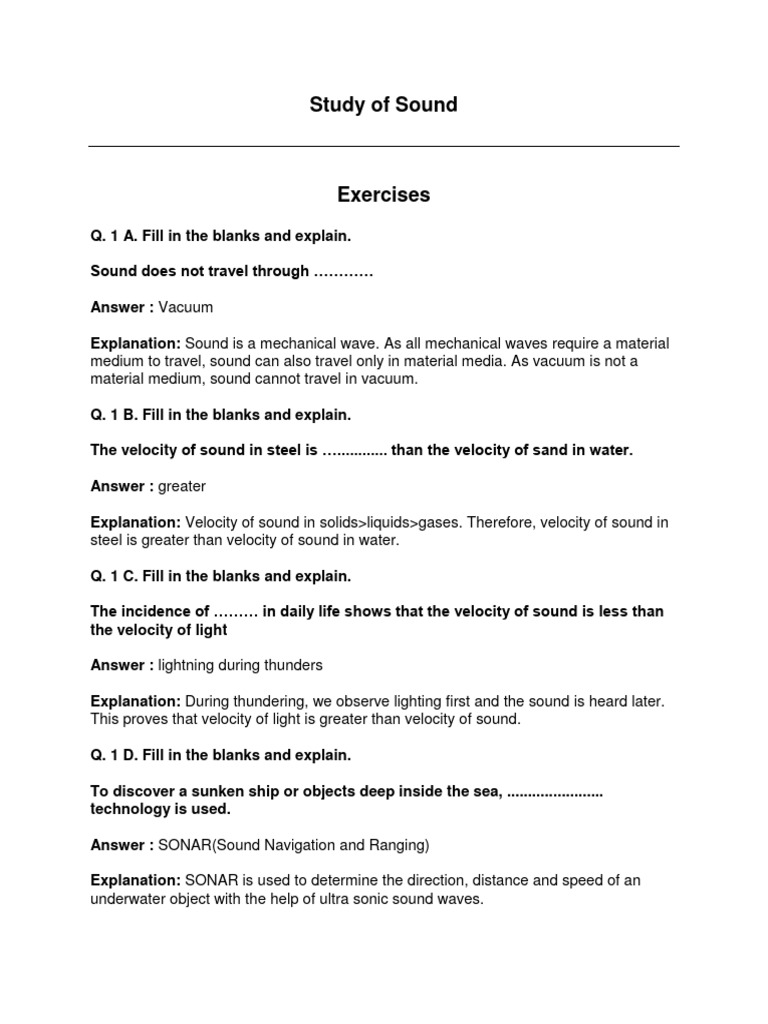 Sound 8 | PDF | Sound | Physical Sciences