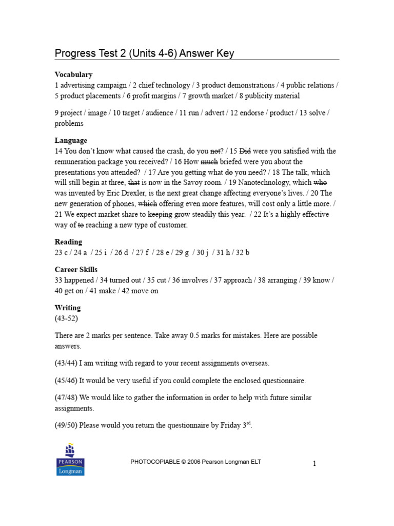 Progress Key 2 | PDF | Advertising | Business Process