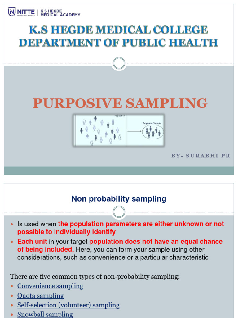 Purposive Sampling | PDF | Sampling (Statistics) | Science Purposive Sampling | PDF | Sampling (Statistics) | Science