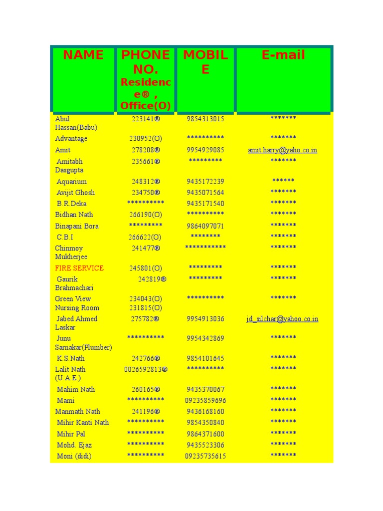 Telephone Diary | PDF