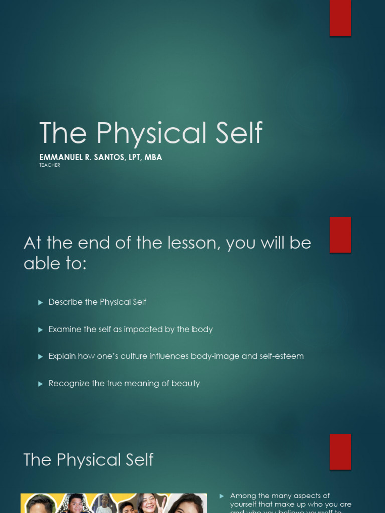Understanding the Physical Self and Beauty | PDF | Self Esteem | Gene