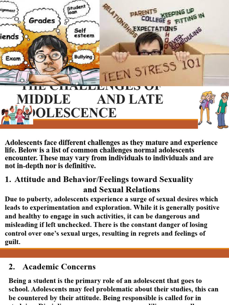 The Challenges of Middle and Late Adolescence 1 | PDF | Stress (Biology ...