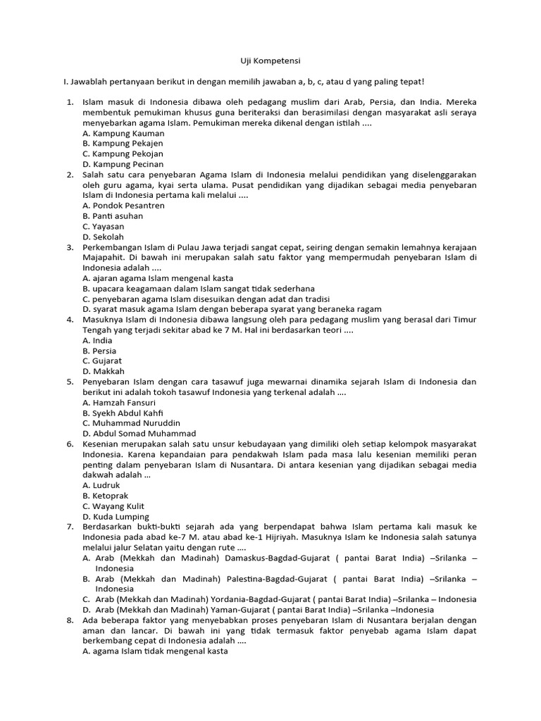 Soal Ski Kelas 9 | PDF