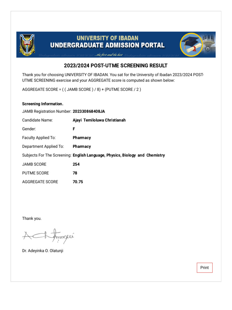 Results UI | PDF