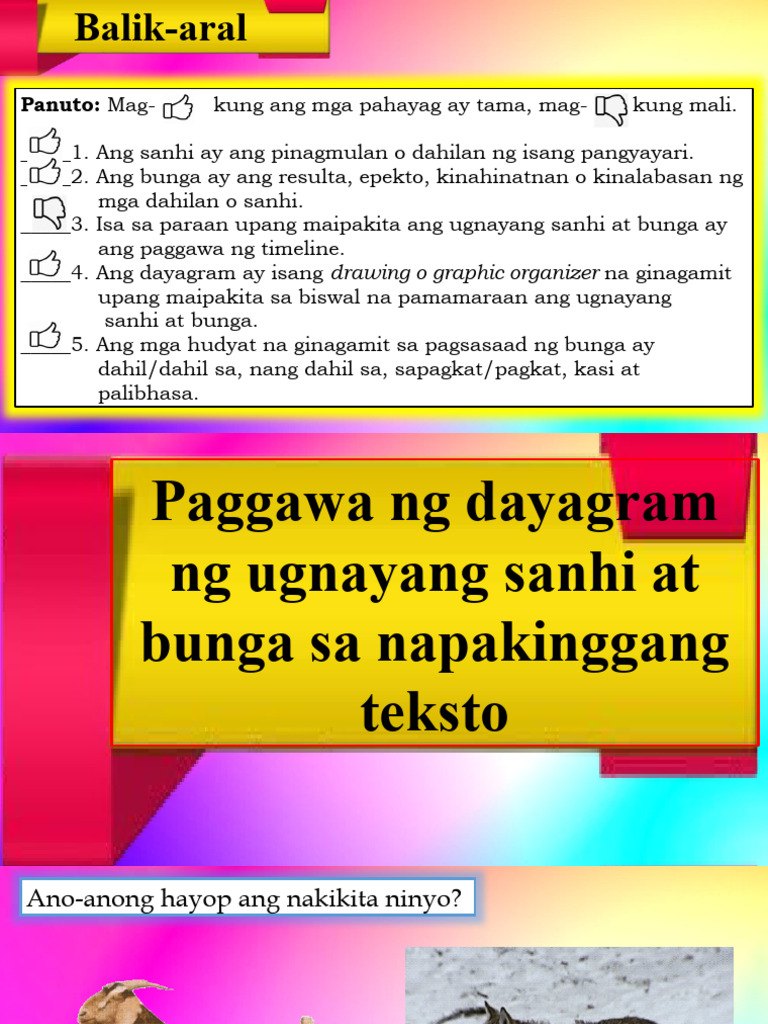 Paggawa NG Dayagram NG Ugnayang Sanhi at Bunga | PDF