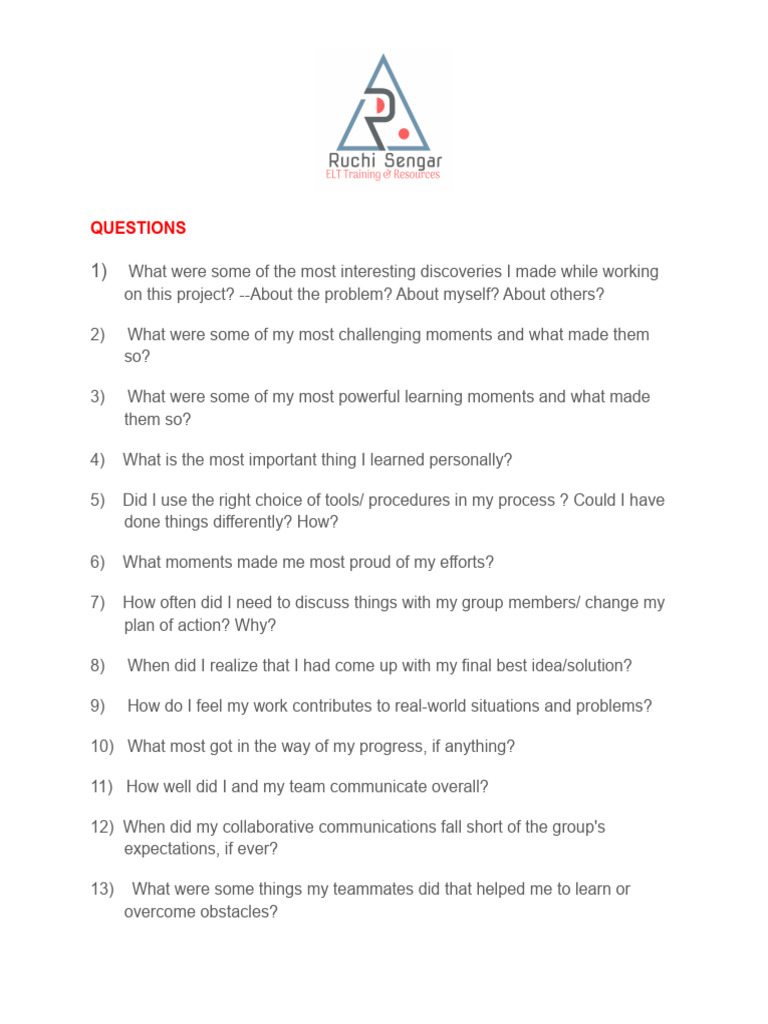 Reflections ALS Project | PDF | Understanding | Reading Comprehension