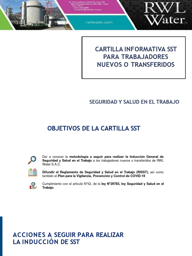 Cartilla Informativa SST para Trabajadores Nuevos | PDF | Negocios