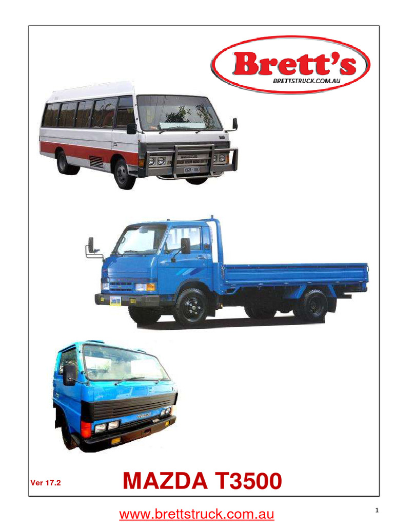 Mazda TRUCK t3500 | PDF | Axle | Manual Transmission