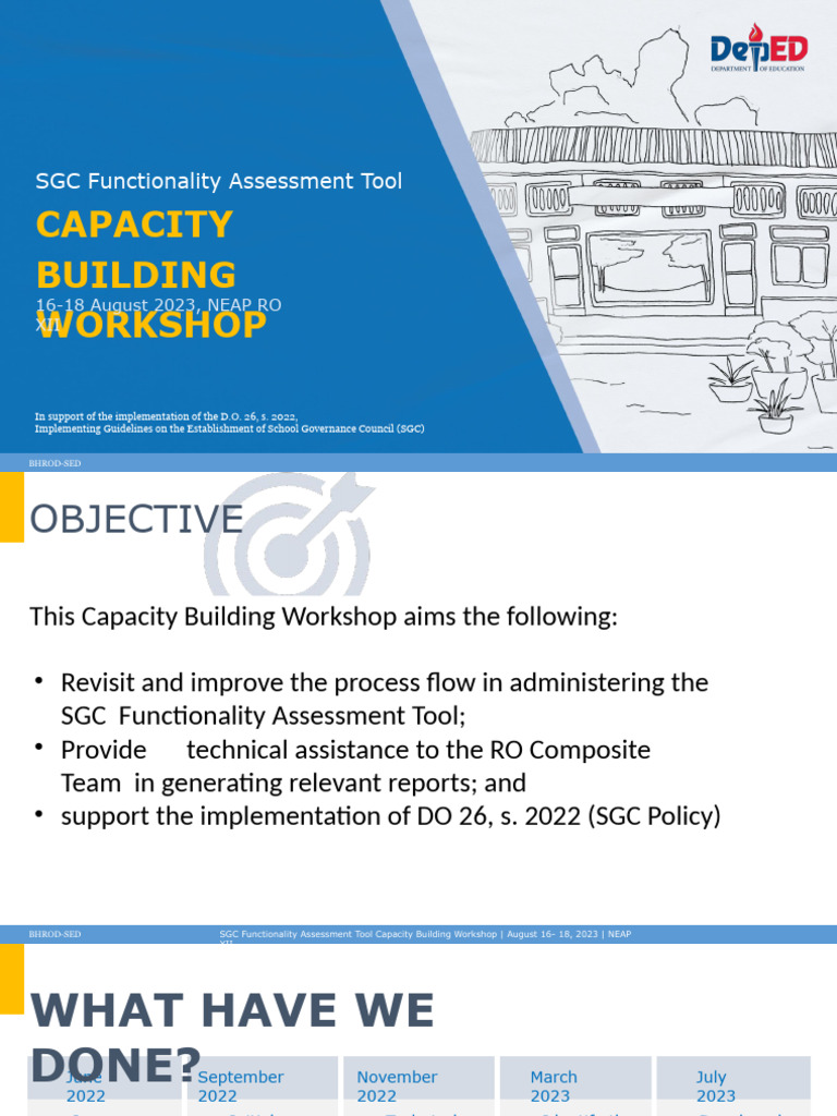 SGC Workshop for School Leaders | PDF | Capacity Building | Information